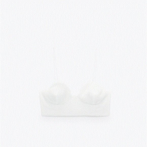 Zara | Tops | Zara Pearl Jewel Crop Top Spaghetti Straps White | Poshmark